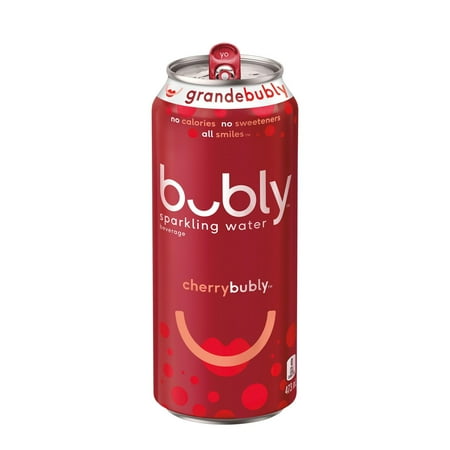 bubly Cherry Sparkling Water Beverage, 473mL Can | Walmart Canada