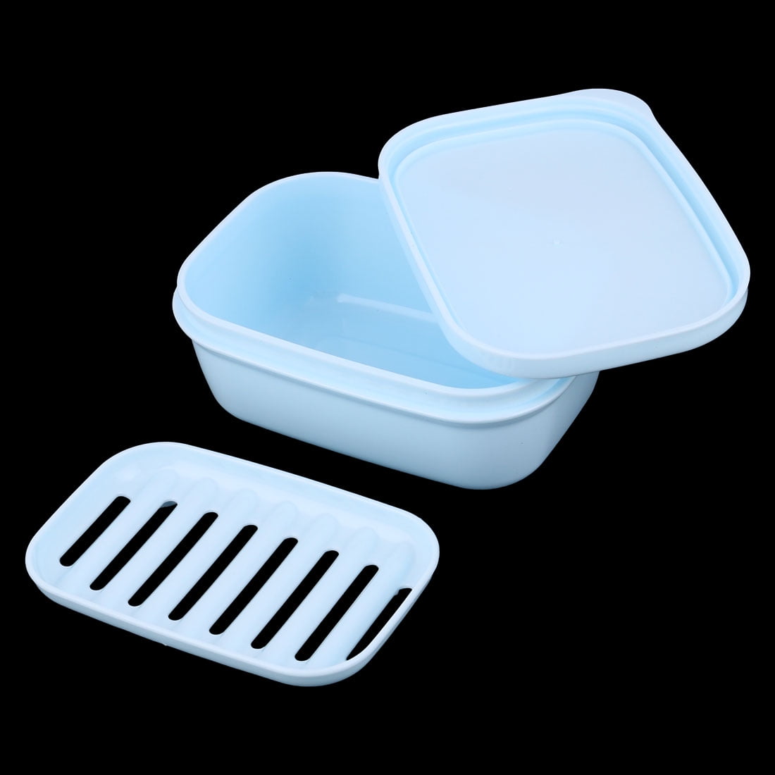 Unique Bargains Bathroom Plastic Rectangular Soap Dry Holder Container ...