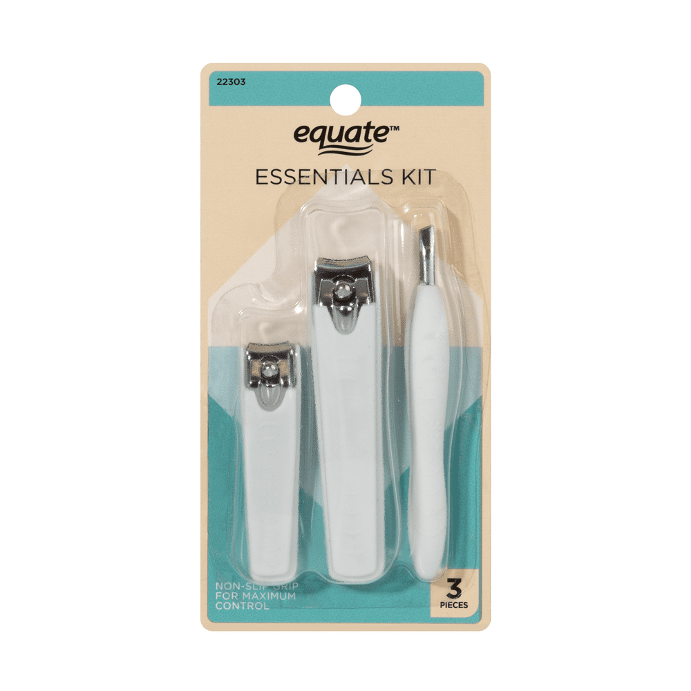 Equate Beauty Manicure Kit with Finger and Toenail Clippers, Tweezers ...
