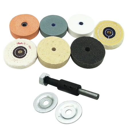 8pcs Polishing Wheel Kit Drill Arbor Adapter Buffing Pad Mini Grinder ...