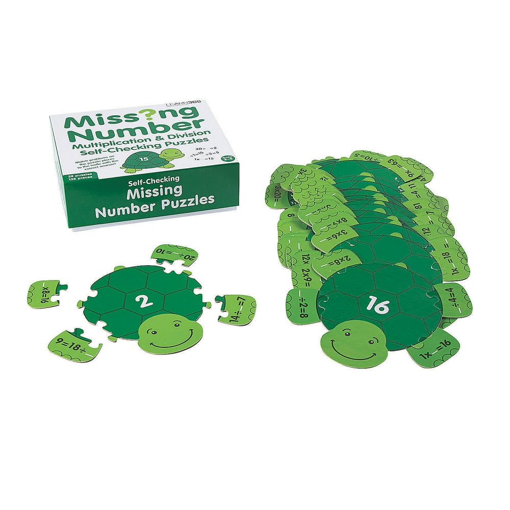 Missing Number Puzzles Gr 3/4 - Educational - 125 Pieces - Walmart.com ...