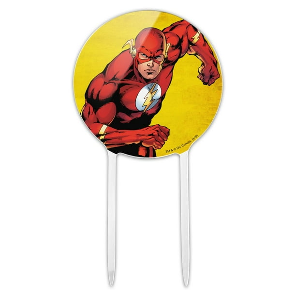 Acrylic The Flash Character Cake Topper Party Decoration for Wedding ...