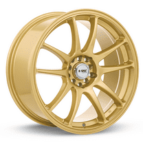 RTX INK 17X7.5 5-100/114.3 42P C73.1 GOLD MCH Wheel - Walmart.com