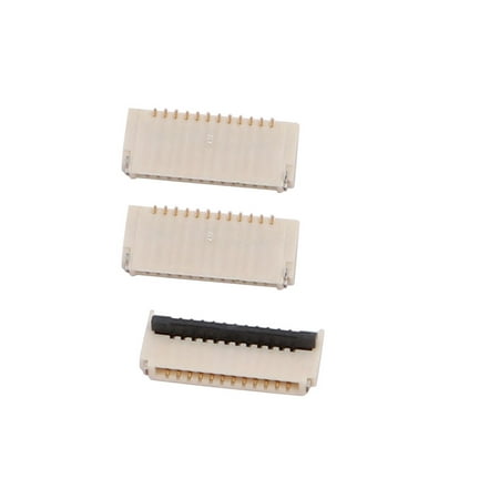 3Pcs FPC 12P 0.5mm Pitch 1mm Thick Double Sides Contact Flat Connector ...