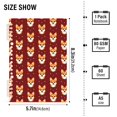Background Corgi Face Pattern A5 Notebook Set of 2 Refillable 60 Sheets ...