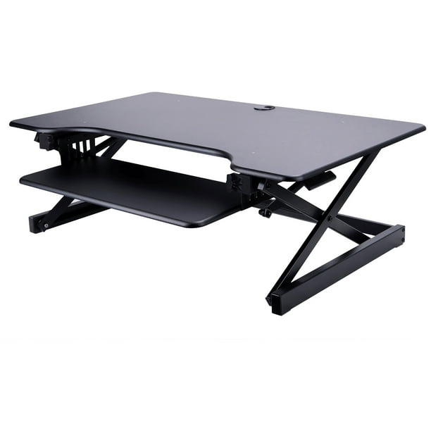 Lorell, LLR99759, Deluxe Adjustable Desk Riser, 1 Each, Black - Walmart.com