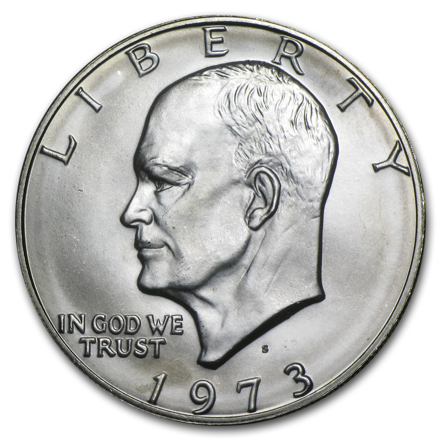 1973 S 40 Silver Eisenhower Dollar BU Walmart