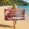 Beach Towel Bag 2 in 1 Red Autumn Maple Forest Bath Pool Towels ...