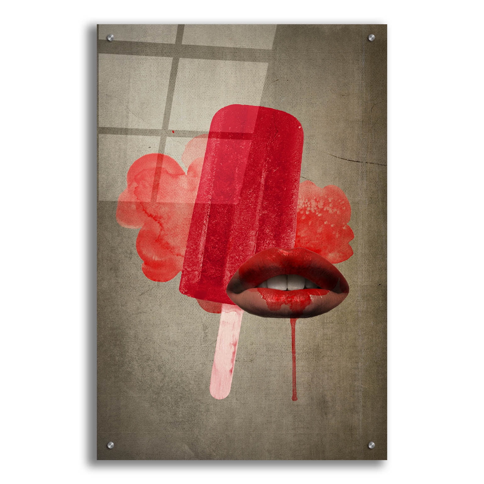 Epic Art 'Cold Kiss' by Elo Marc, Acrylic Glass Wall Art, 24"x36 ...