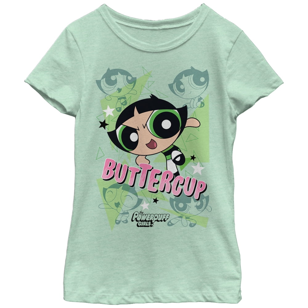 The Powerpuff Girls - Girl's The Powerpuff Girls Buttercup Graphic Tee ...