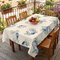 Coastal Ocean Shell Conch Table Cloth 60x84in, Waterproof Rectangle ...