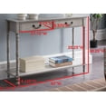Evan Wash White Industrial Wood Entryway Console Table - Walmart.com