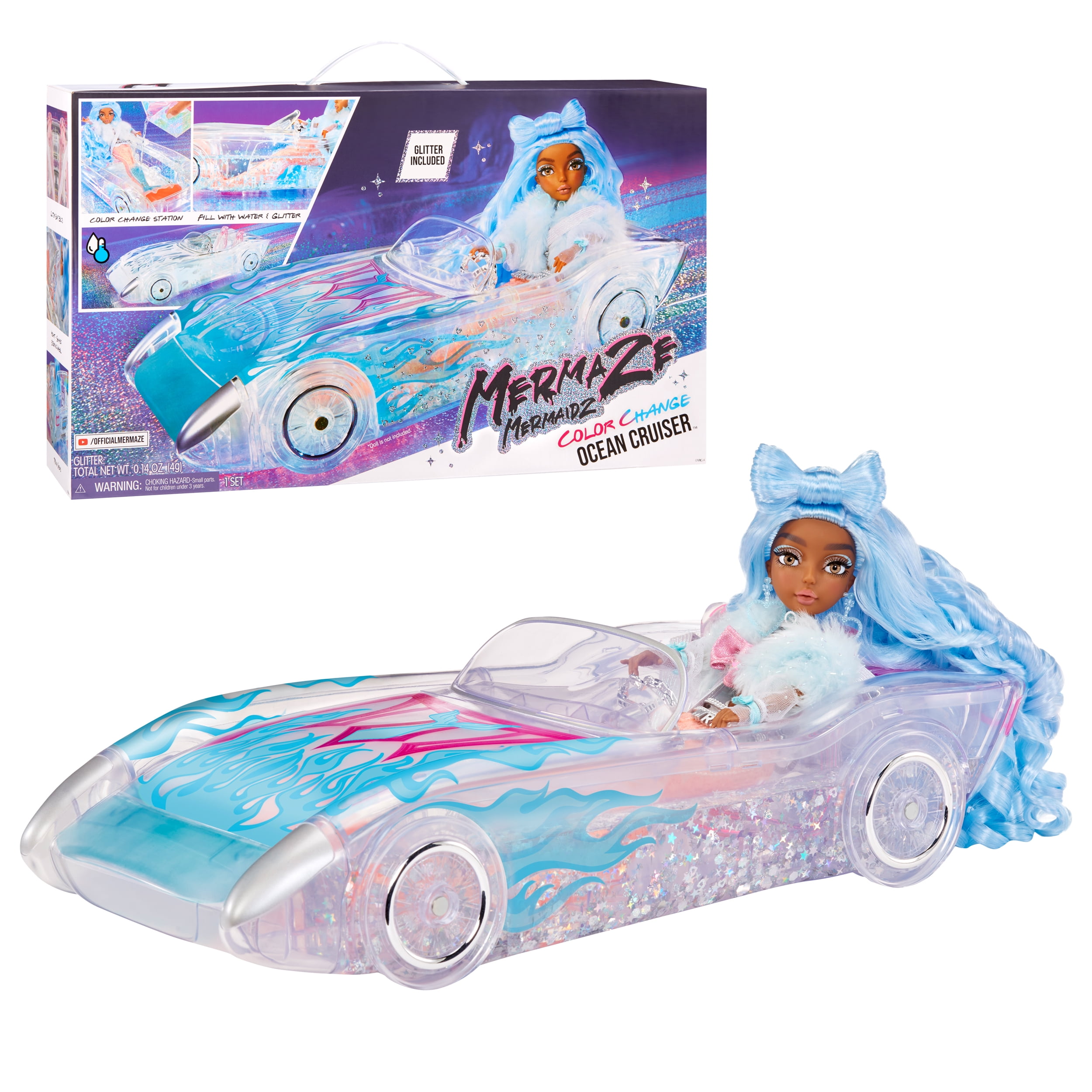 Mermaze Mermaidz™ Ocean Cruiser Convertible Car with Color Change ...