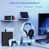 BINNUNE Wired Headphones with Microphone for PC PS5 Xbox, White ...