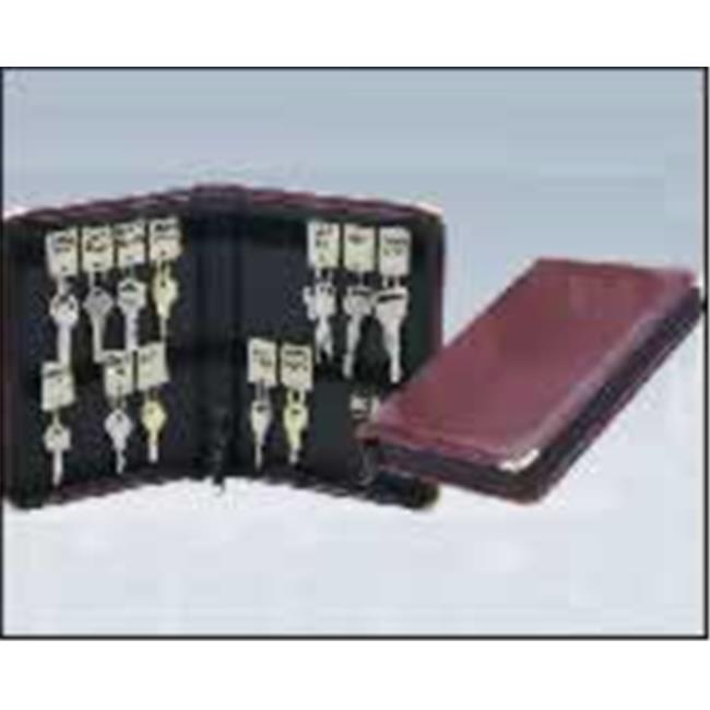 Portable Zippered Key Case 24 Key - Burgundy - Walmart.com
