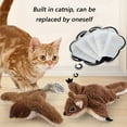 Quiet Operations Automatic Cats Toy Electric Simulated Bird Plush for ...