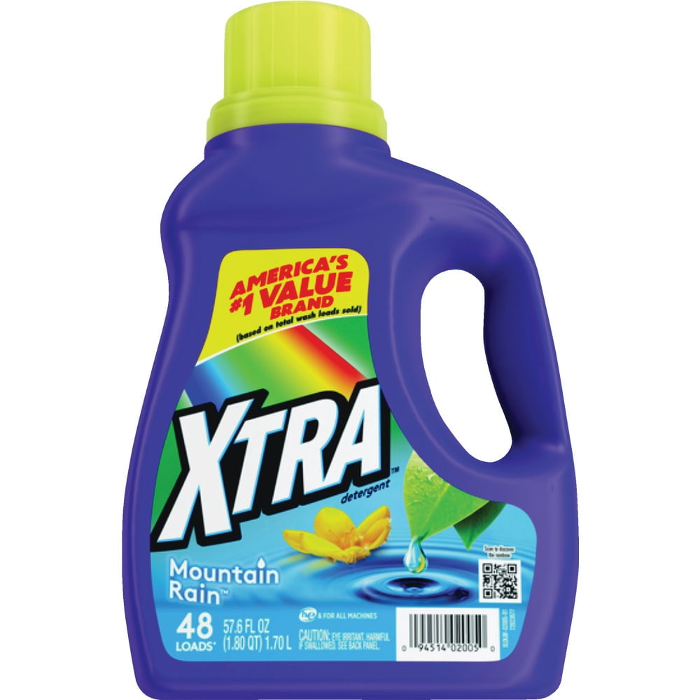 1PK Xtra 57.6 Oz. Mountain Rain Liquid Laundry Detergent - Walmart.com