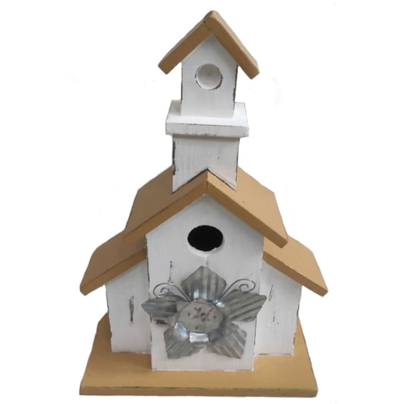 Metrotex Designs 11025 Country Church Bird House - White - Walmart.com