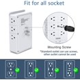 Multi Plug Outlet Sur Protector , 12 Electrical Outlets Extender with 4 ...