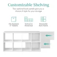 8-Cube Bookshelf, 11"Display Storage System, Cube Storage Organizer W/8 ...