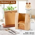 50Pcs Sourdough Paper Bread Bags for Homemade Bread with Window ...