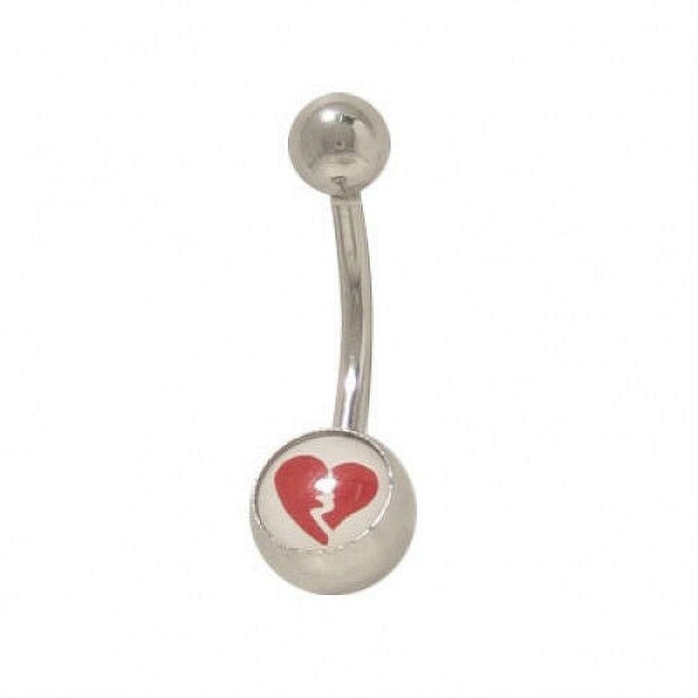 Click here for Bodyjewelryonline Broken Heart Belly Ring Surgical... prices