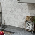 Aspect Peel and Stick Collage Tile in Carrara Hex Sample - Walmart.com