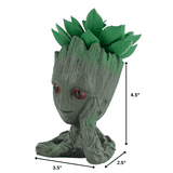 Marvel Groot Ceramic Planter Pot Head with Faux Succulent and Pen ...