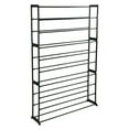 Simplify 10 Tier 50 Pair Shoe Organizer Rack in Black - Walmart.com