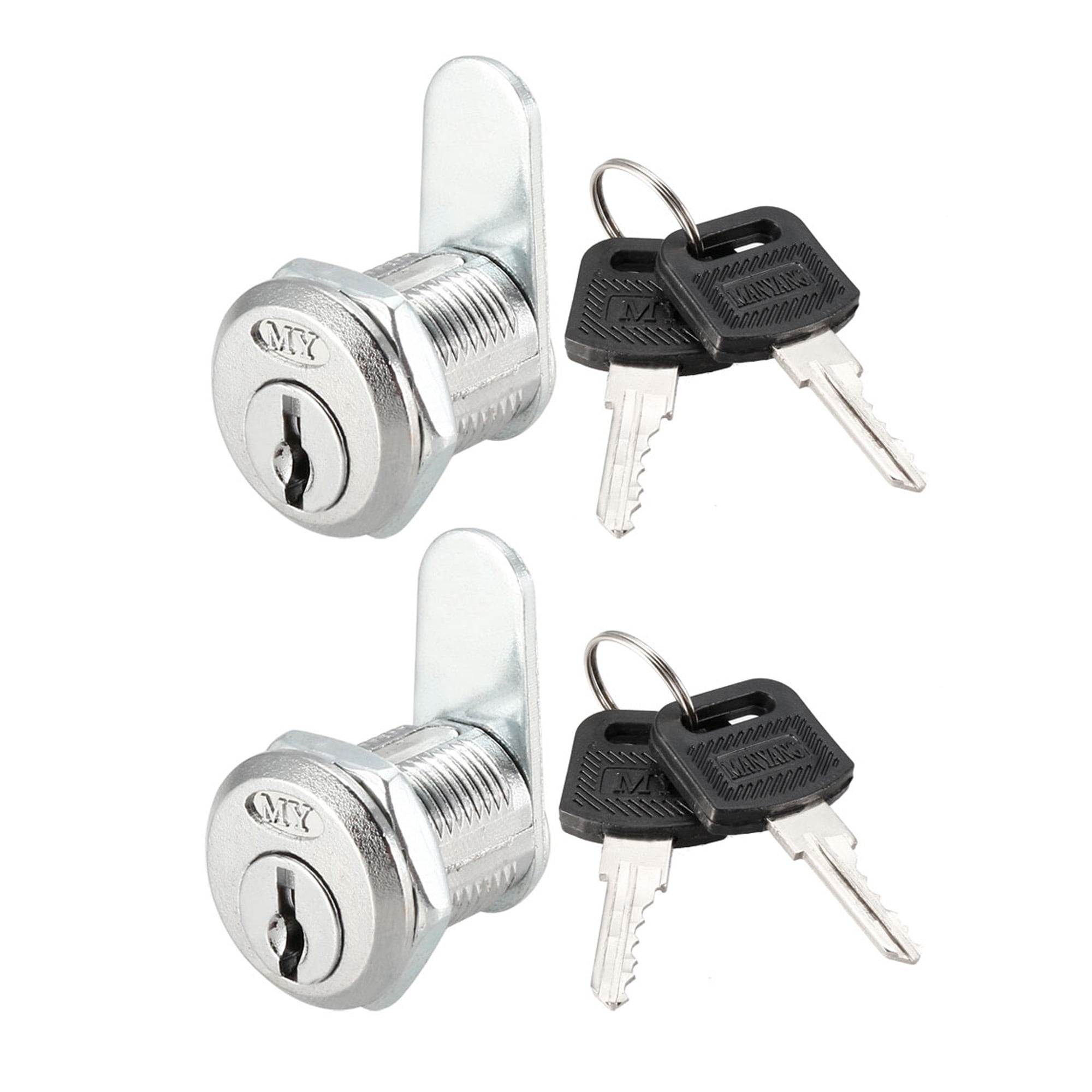 Uxcell Cam Lock 20mm Cylinder Length 35mm Long Cam File Keyed Different ...