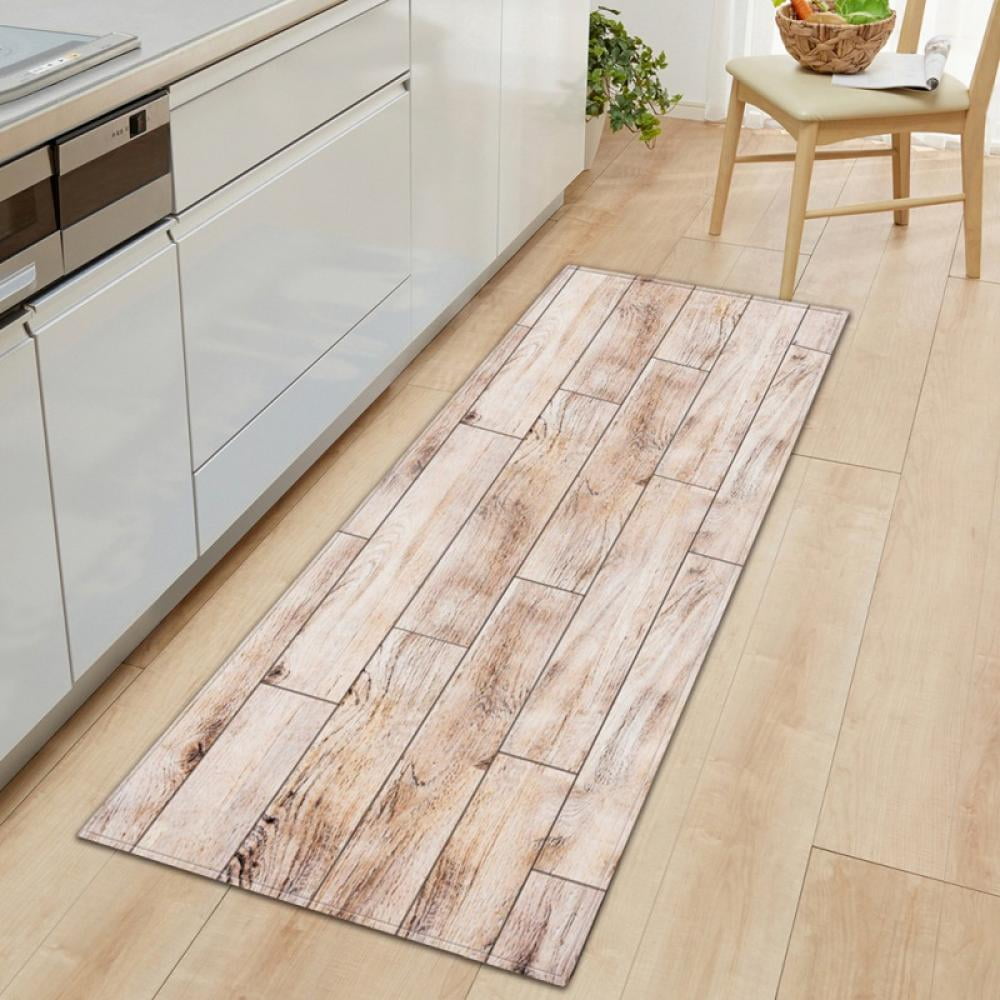 Wood Grain Household Runner Area Rug Bathroom Mat Kitchen Rug Non-Slip ...