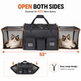 2-in-1 Large Rolling Cat Carrier for 2 Cats, Expandable Foldable Pet ...