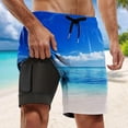 SXCXLSA Men Swim Trunks Color Block Quick Dry Bathing Suit Board Shorts ...