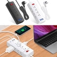 Surges Protectors Power Strips Wall Mountable 9Widely Space Outlets USB ...