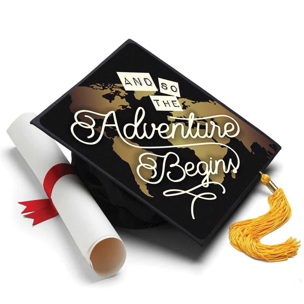 Adventure Begins - Grad Cap Tassel Topper - Walmart.com