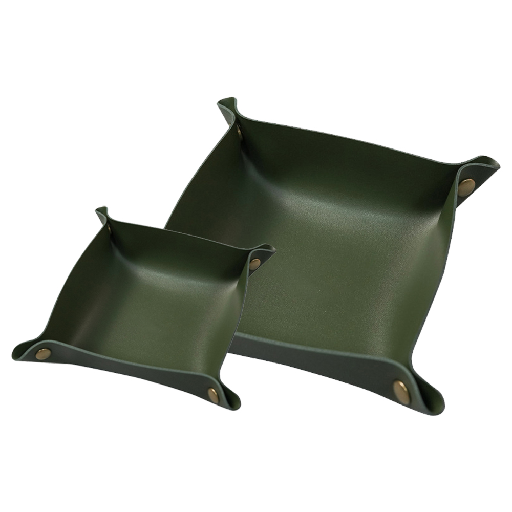 Valet Tray Cosmetics Jewelry Organizer, Leather Watch Box Wallet Coin ...