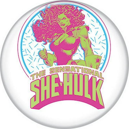 Marvel Comics She-Hulk White Licensed 1.25 Inch Button 87417 | Walmart ...