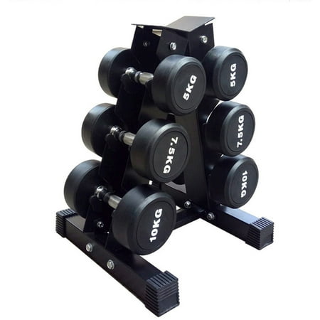 Steel Dumbbell Storage Racks 3 Tier Weight Racks For Dumbbells Weight ...