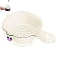 Dual-Layer Fruit Veggie Washer Bowl - Strainer & Colander Set for ...