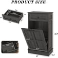 chartustriable Farmhouse Tilt-Out Trash Can Cabinet,13 Gallon Laundry ...