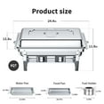 Stainless Steel Fuel Holder with Cover for TINANA Chafing Dish, Chafer ...