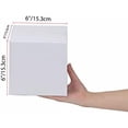 6x6x6 Inches Shipping Boxes Set of 40, White Corrugated Cardboard Box ...