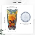Gaeub Refreshing Fruit Infused Drinks Print 20-Ounce Stainless Steel ...
