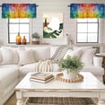 Colorful Brushstrokes Valances for Windows Abstract Art Expressionism ...