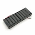 10-AA Battery Slot Spring Clip Holder Case Plastic Storage Box Flat ...