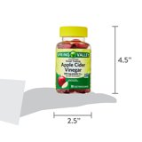 Spring Valley Apple Cider Vinegar Dietary Supplement Vegetarian Gummies ...