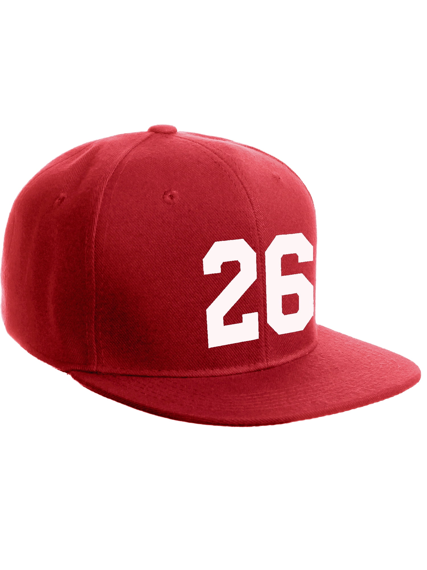 Classic Flat Bill Visor Snapback Hat Custom Color Player Team Numbers ...
