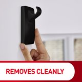 Command Matte Black Curtain Rod Hooks, 2 Hooks, 4 Adhesive Strips - Walmart.com