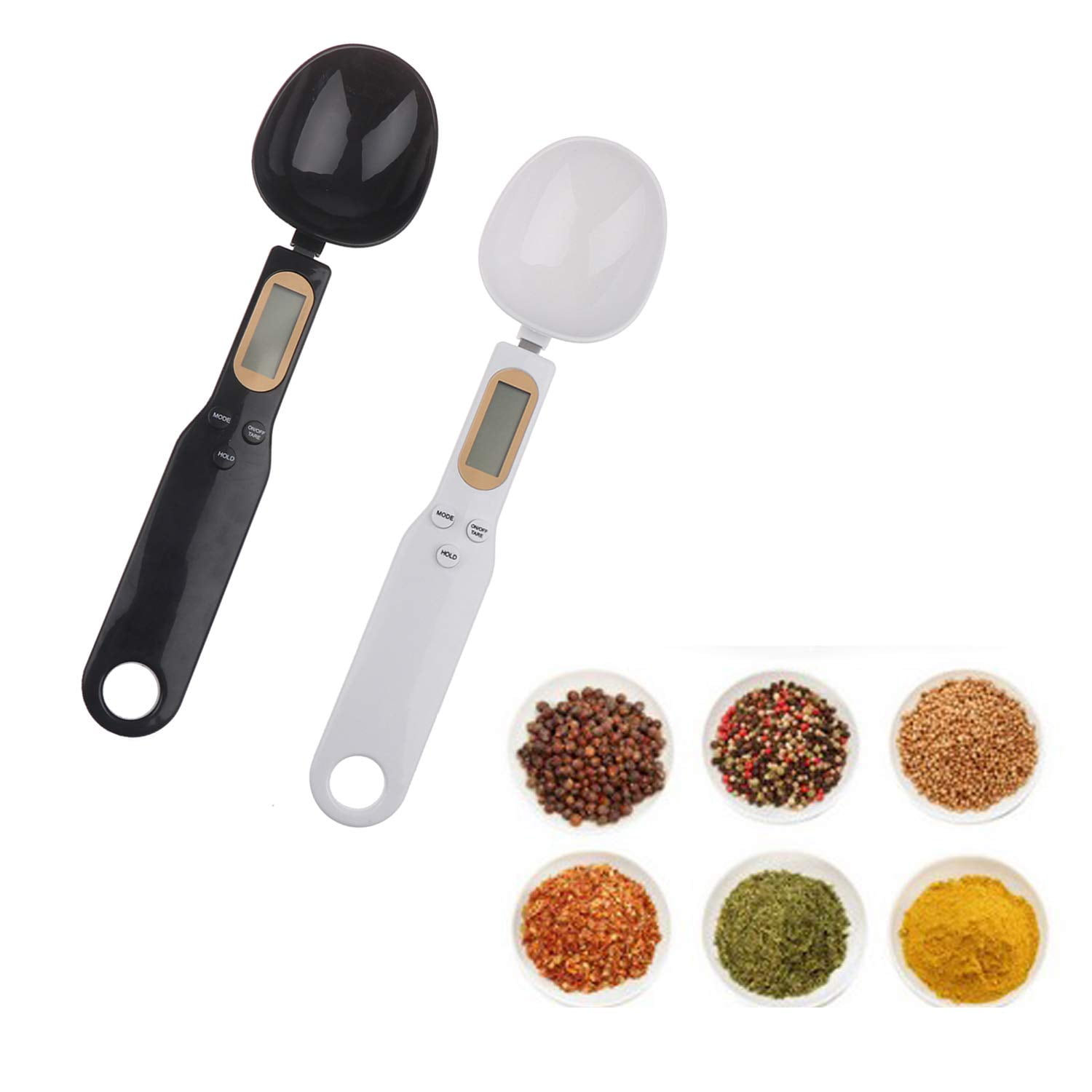 2pcs Food Scale Spoon,Digital Kitchen Scale,500g/0.1g Measuring Spoon ...