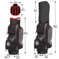 15 Way Top Golf Cart Bag Lightweight Club Cart Bags with Full-length ...